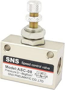 Amazon.com: ASC-08 1/4 NPT Thread Dia Two Position Pneumatic Flow ...