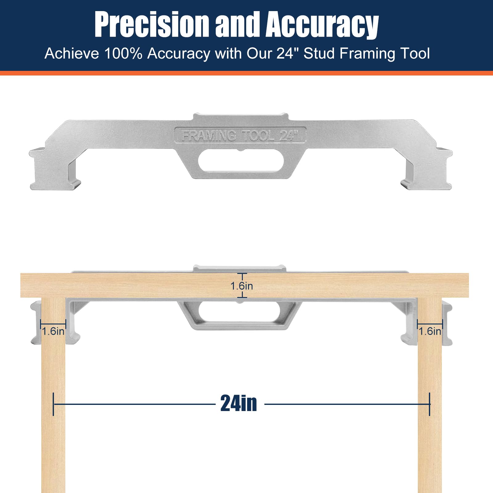 Snapklik.com : Aogbra Framing Tools, Framing Stud Layout Tool, Stud Framing Jig For 16 Inch On ...