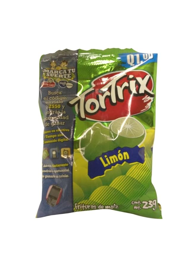 Amazon.com: Tortrix Lemon Corn Chip Snacks 1.41 oz - Aperitivos Sabor Limon