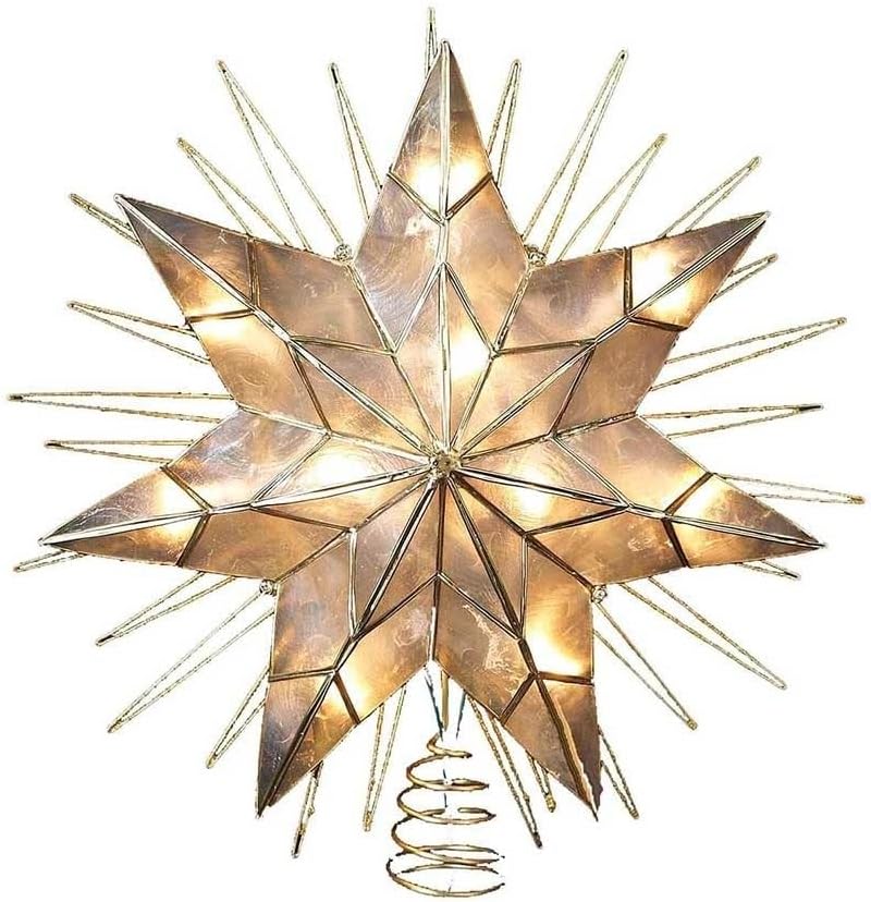 Amazon.com: Elf Logic 14” Bright White LED Moravian Star Tree Topper ...