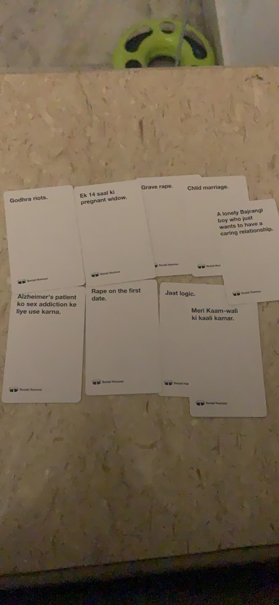 Buy SOCIAL HUMOUR : A Crazy Party Game For India, Adult, Pack of 1 ...