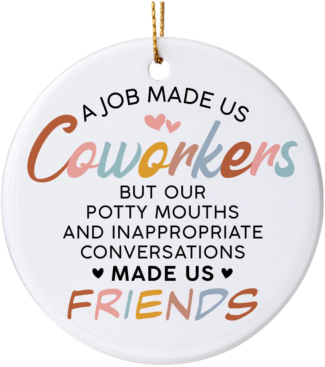 Amazon.com: Coworker Friends Christmas Ornaments Gifts - Colleague to ...
