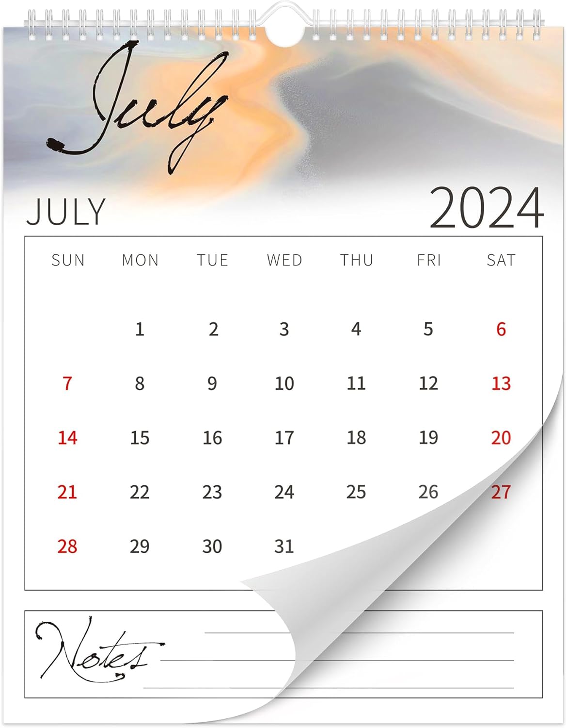 Amazon.com: OLUPAND Desk Calendar 2024 -The Wall Calendar 2024 Planner ...
