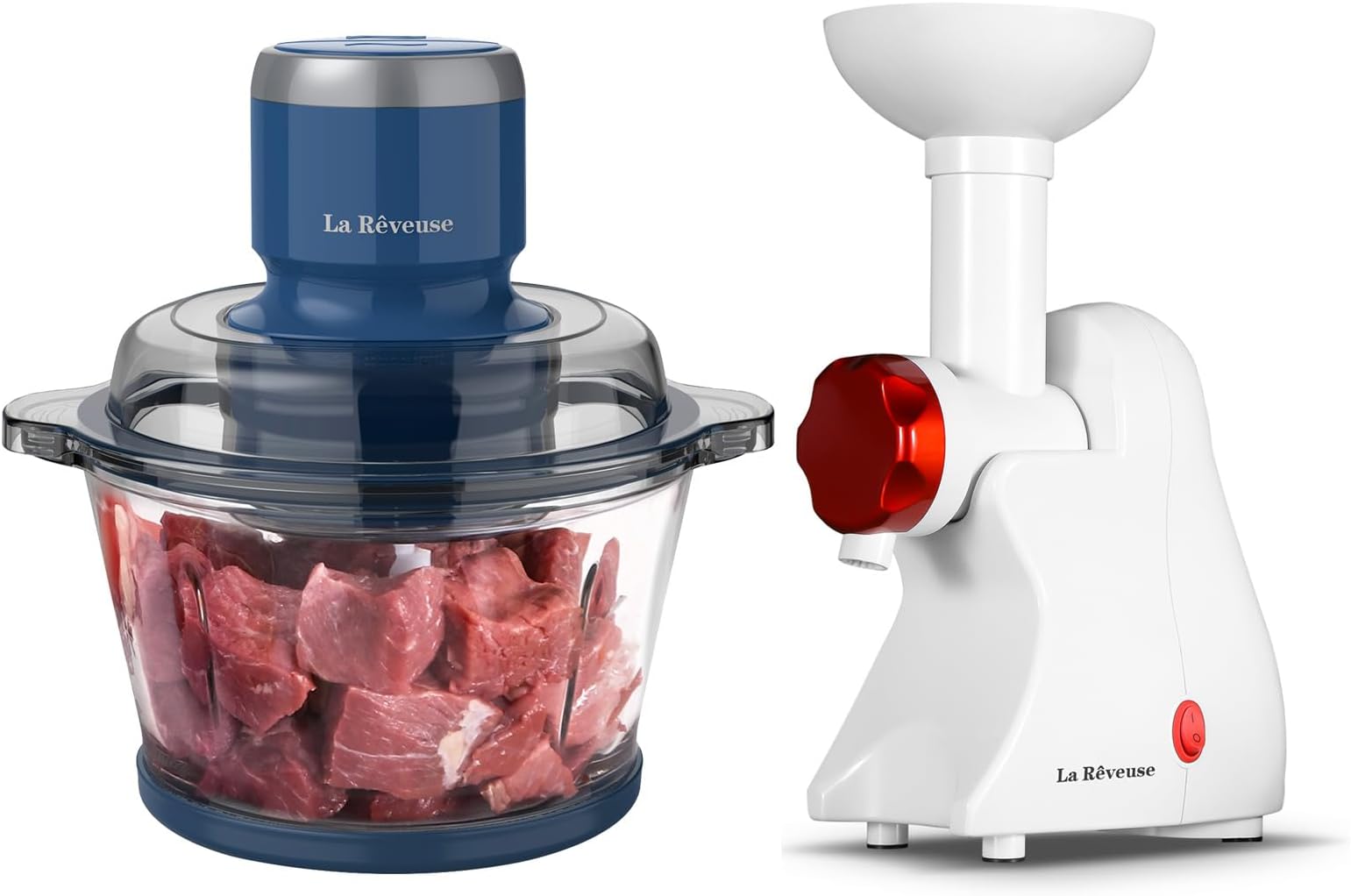 Amazon.com: La Reveuse Electric Food Chopper with 7-Cup Glass Bowl + La ...