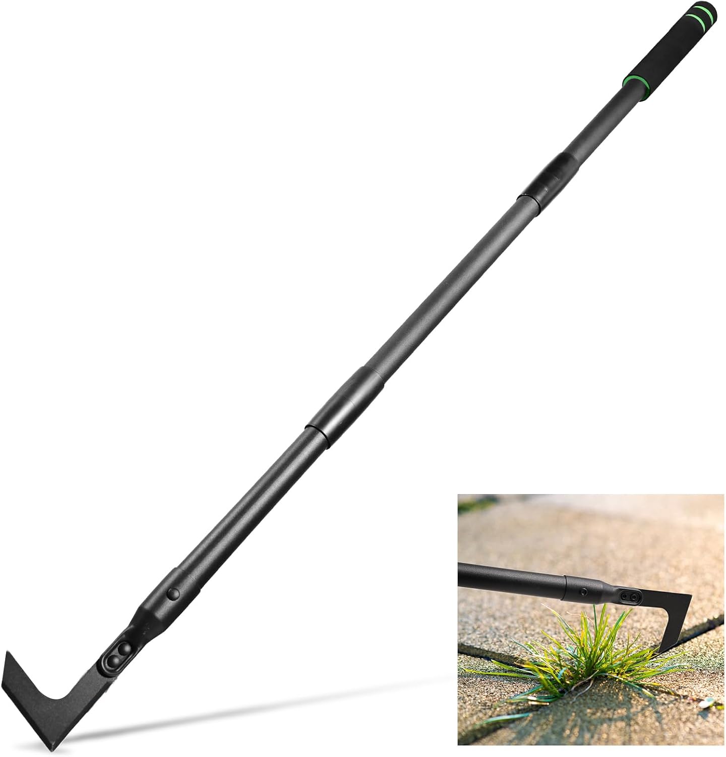 Amazon.com : Crack Weeder 43.7" Long Handle Manual Crevice Weeding Tool ...