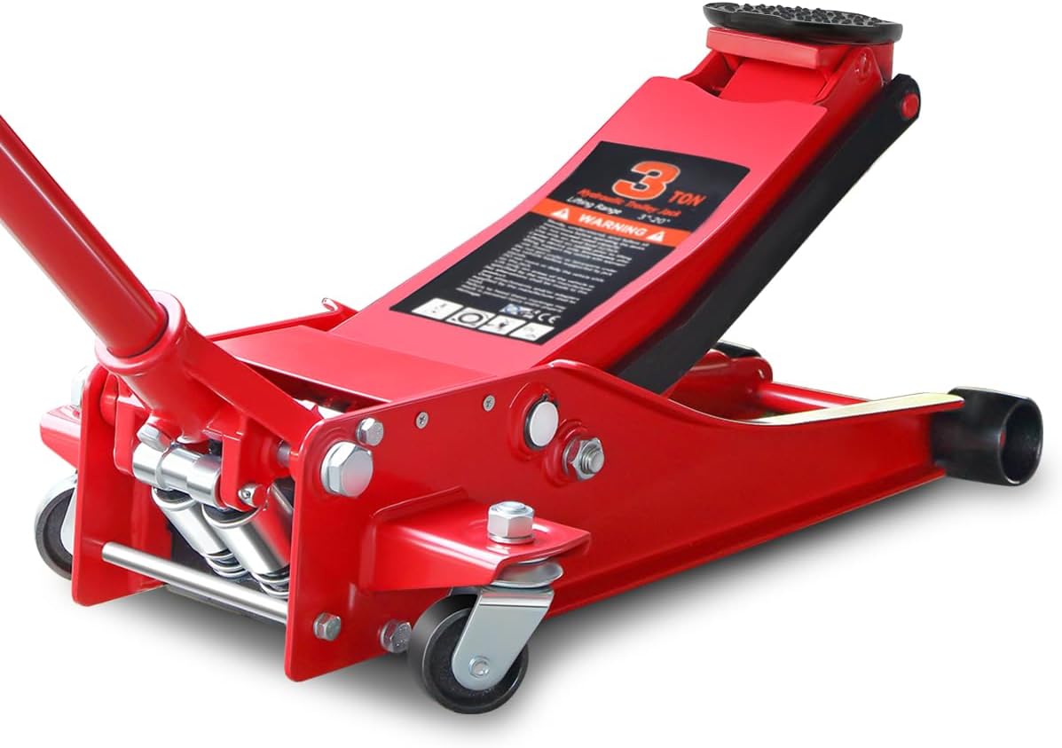 Amazon.com: Auto Dynasty 3 Ton Low Profile Floor Jack, Heavy Duty Steel ...