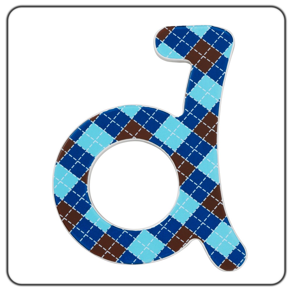 Blue Lowercase Letter D