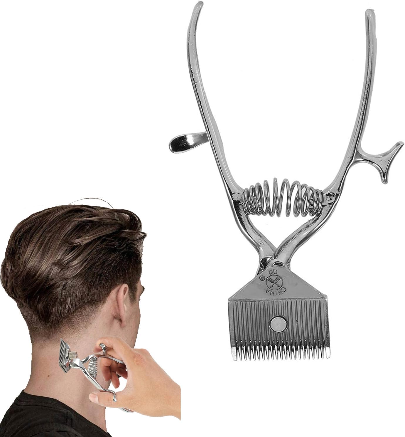 YUMILI Stainless Steel Manual Hair Cutting Tool, Portable Hand Push ...