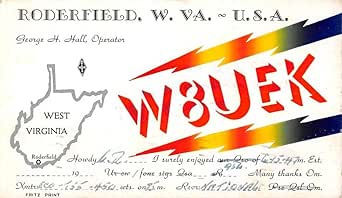 Amazon.com: Roderfield West Virginia W8UEK Radio Station Antique ...