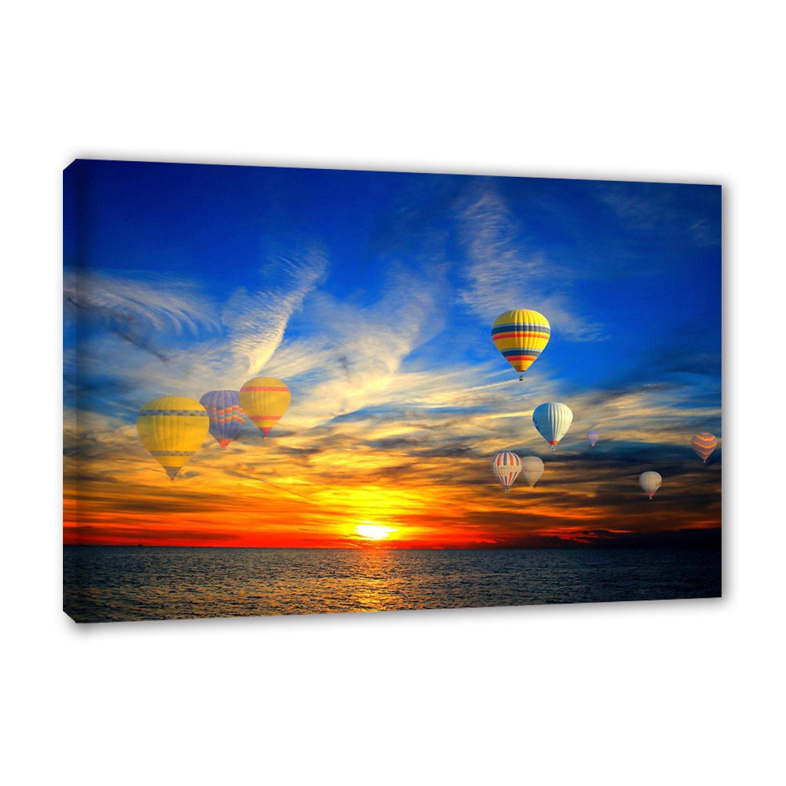 Hot Air Balloon At Sunset