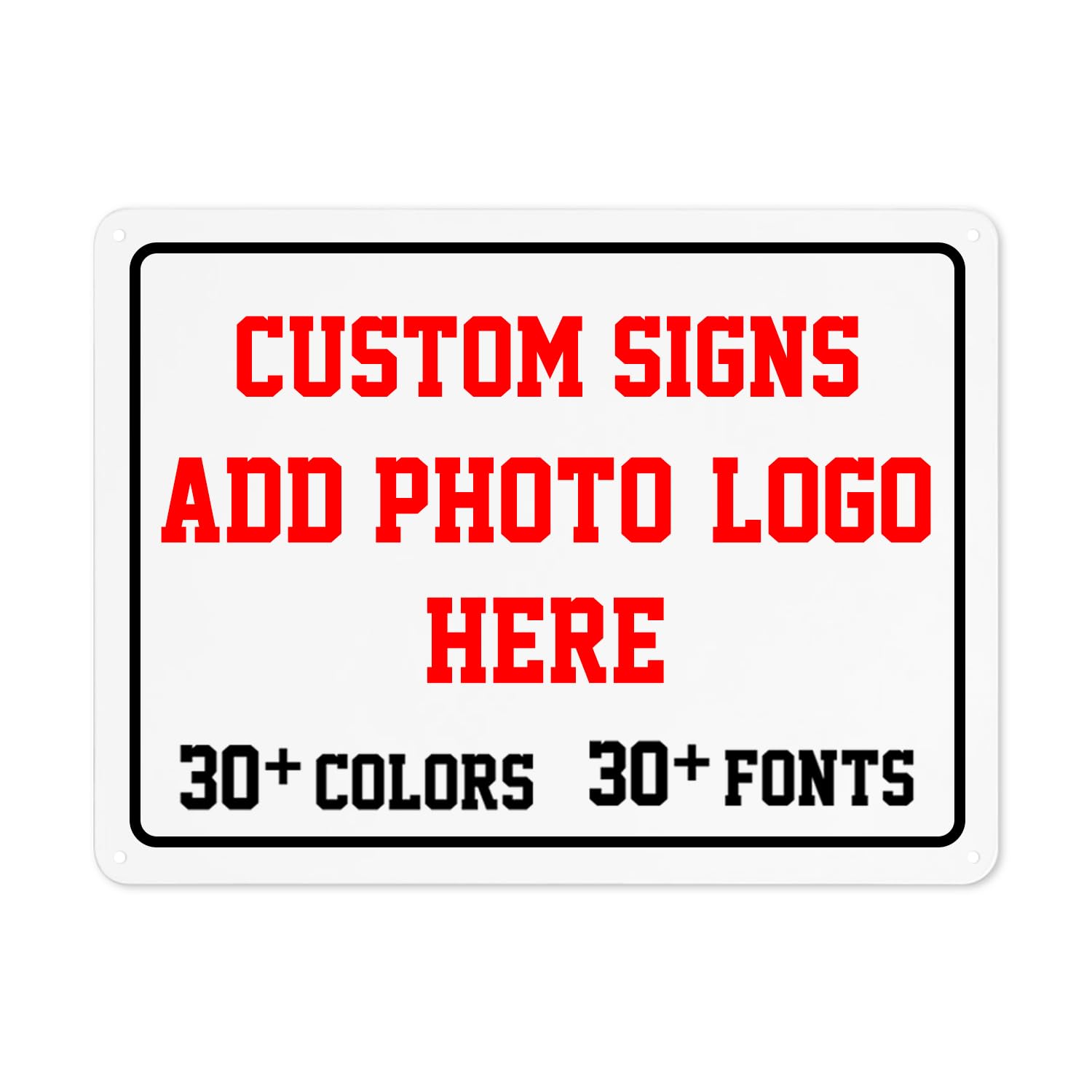 Amazon.com : Custom Signs Outdoor，18x12inch Personalized Metal Parking ...