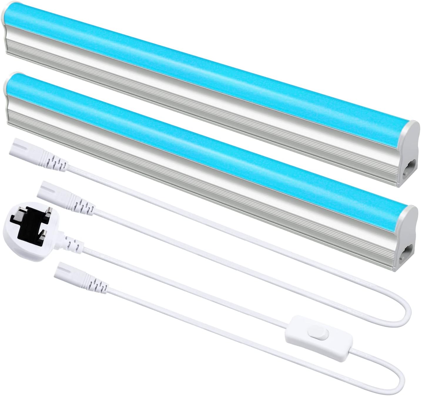 T5 LED Integrated Light Fixture, 6W 30CM Ice Blue Tube Light Bar with ...