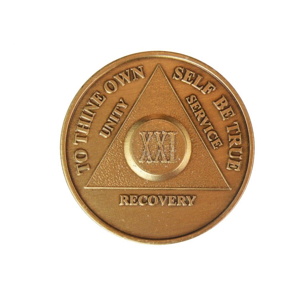 Amazon.com: 21 Year Bronze AA (Alcoholics Anonymous) - Sober / Sobriety ...