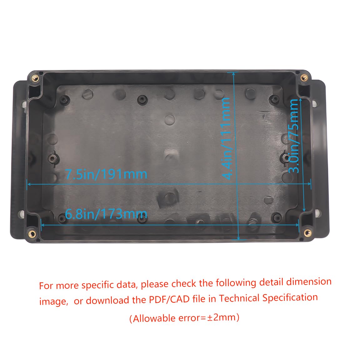 Snapklik.com : Zulkit Junction Box ABS Plastic Dustproof Waterproof ...