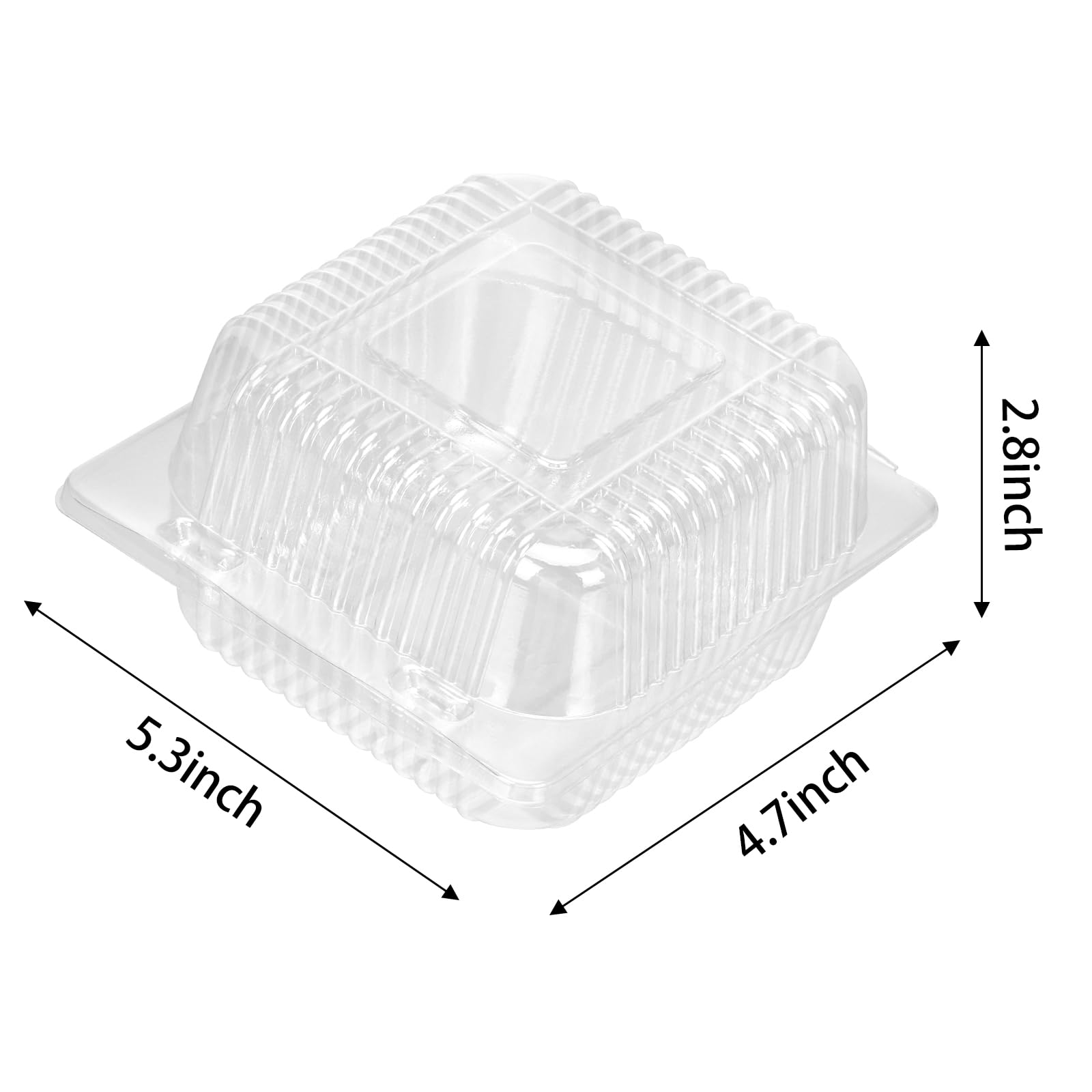 Snapklik.com : Moretoes Clamshell Take Out Containers, 60pcs 5in ...