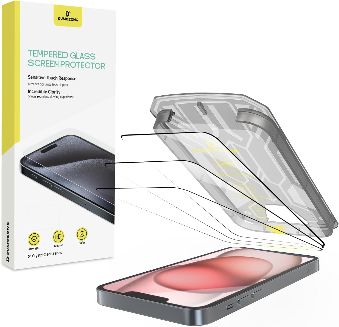 Amazon.com: EZ-GLAZ 4 Pack Screen Protector for iPhone 14[6.1 inches ...