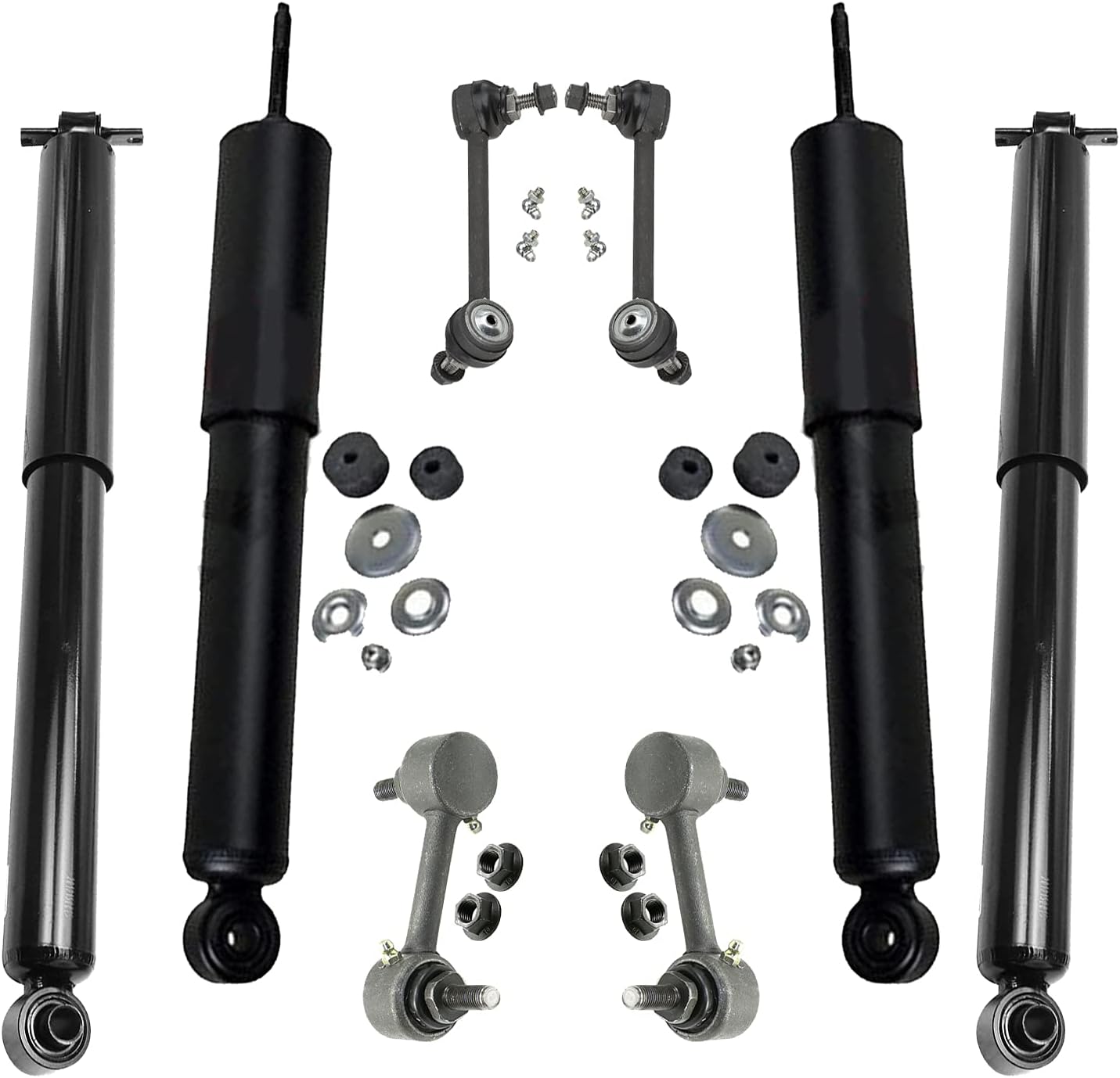 Amazon.com: Detroit Axle - RWD 8pc Shock Absorbers Kit for 04-12 ...