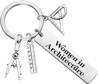 CHOORO Architecture Keychain Architect Girl Gift Architectural Engineer ...