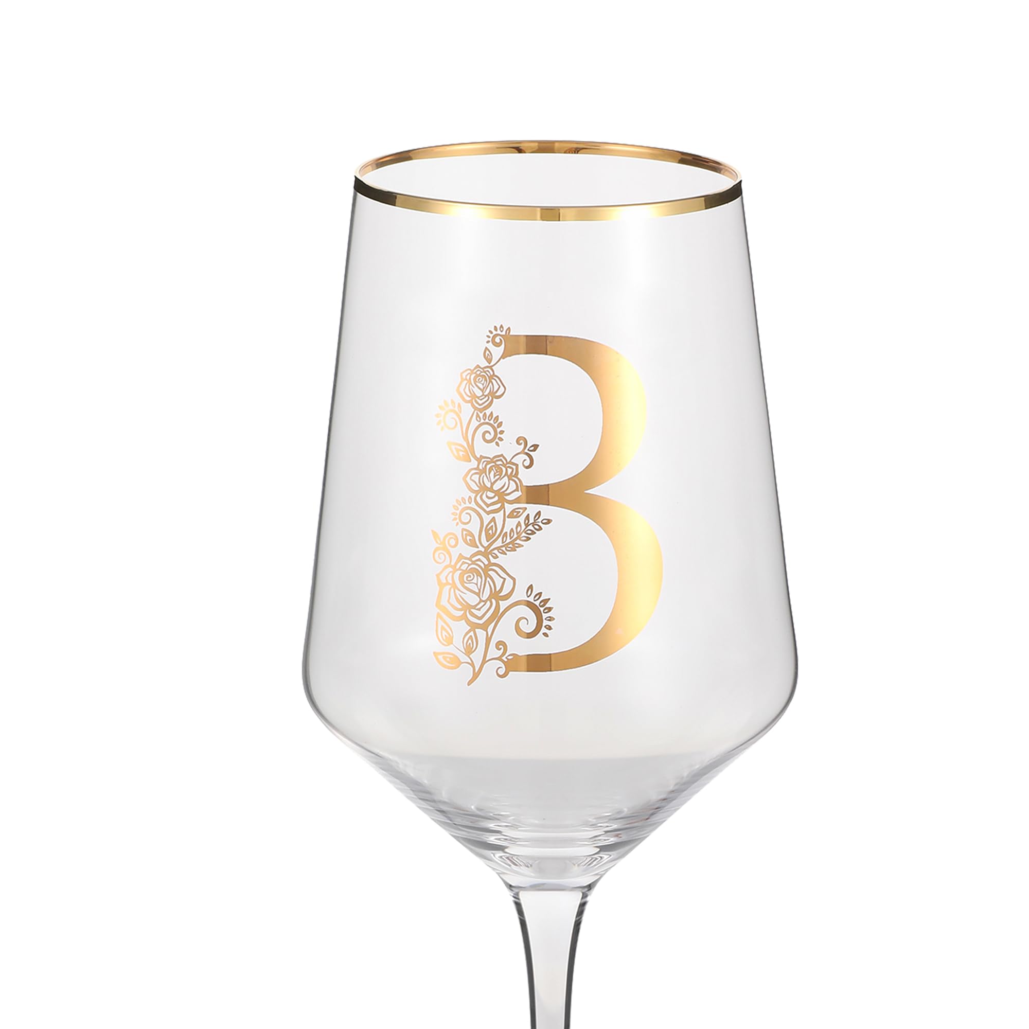 Amazon.com | MOMRNTAIL Floral Monogram Letter B Engraved Initial Gift ...