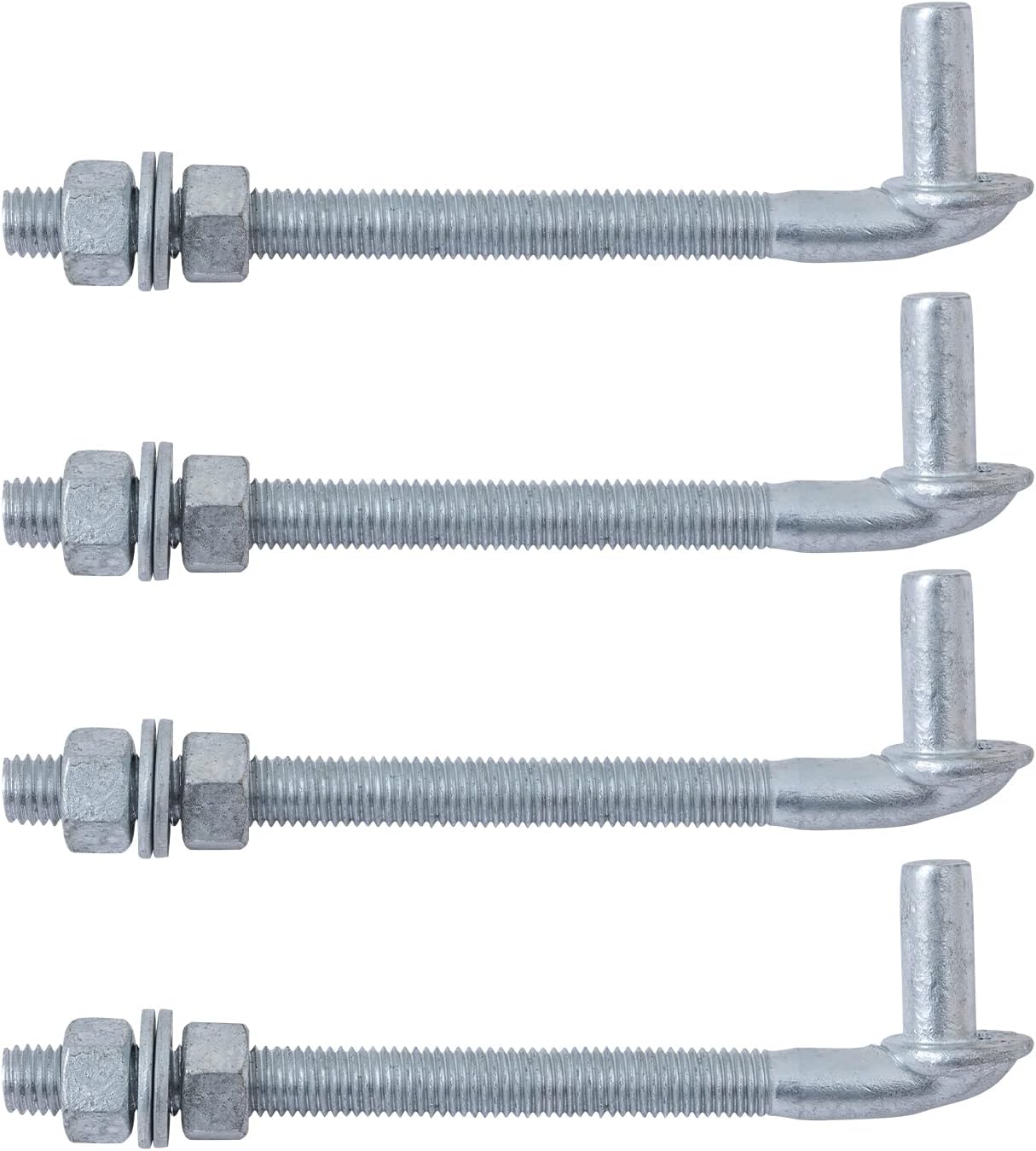 Amazon.com: Gisafai 6 Pcs 6" J Bolt Gate Hinge Heavy Duty J Bolt Farm ...