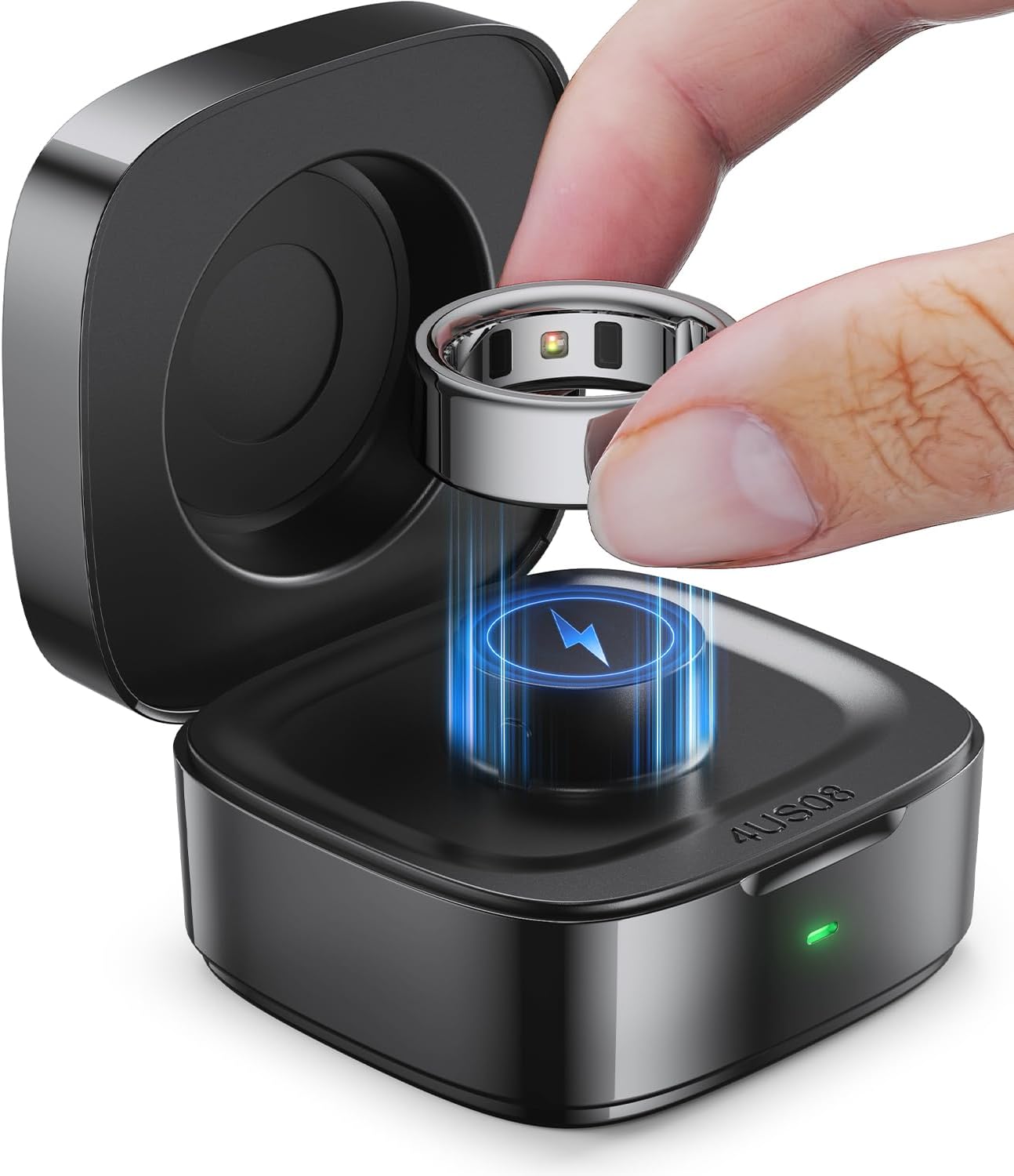 Amazon.com: Wireless Charging Case Compatible with Ou-ra Ring Gen 4 ...