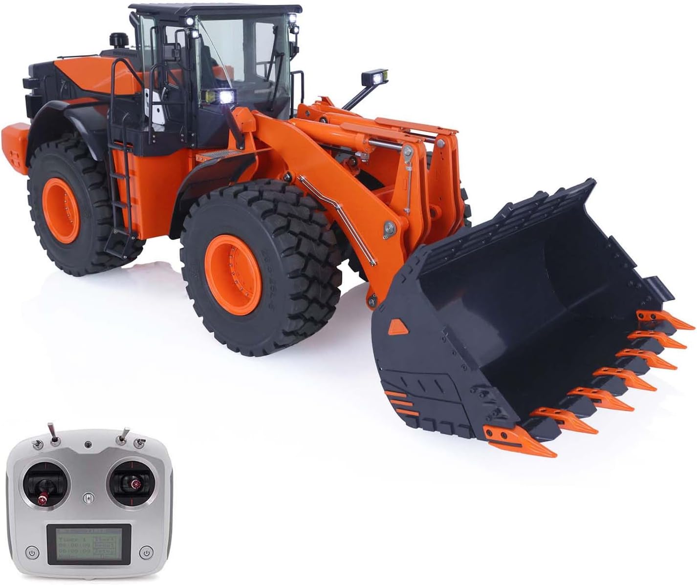 Amazon.com: wheelfun JDM RC Hydraulic Loader 1/14 for JDM-198 ZW370 Construction Vehicles Models ...