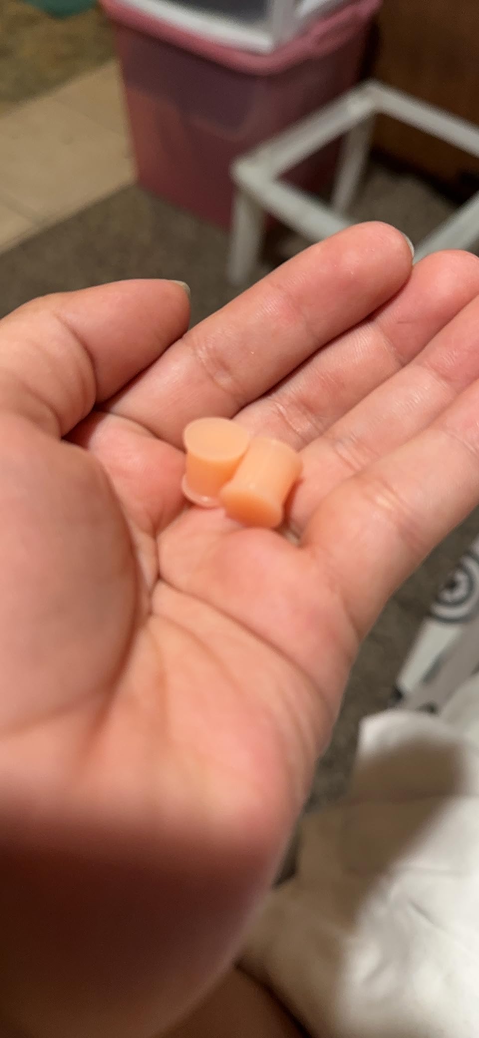 $2/mo - Finance Pair of Peach/Flesh Skin Tone Silicone Double Flared ...