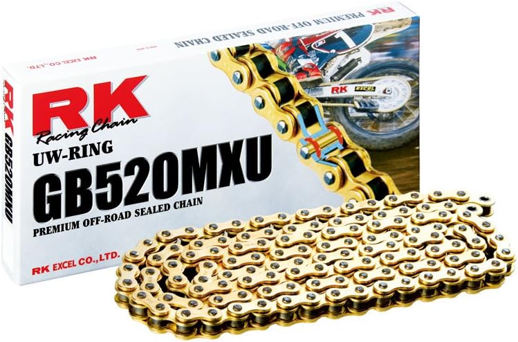 Amazon.com: RK Racing Chain GB520MXU-116 (520 Series) Gold 116 Link ...