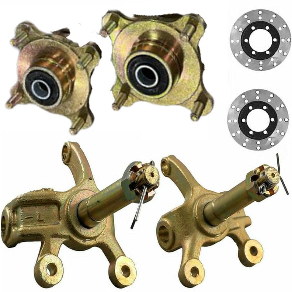 Space Rims 4 Stud Front Wheel Rim Hub + Steering Knuckle Spindle 125cc ...