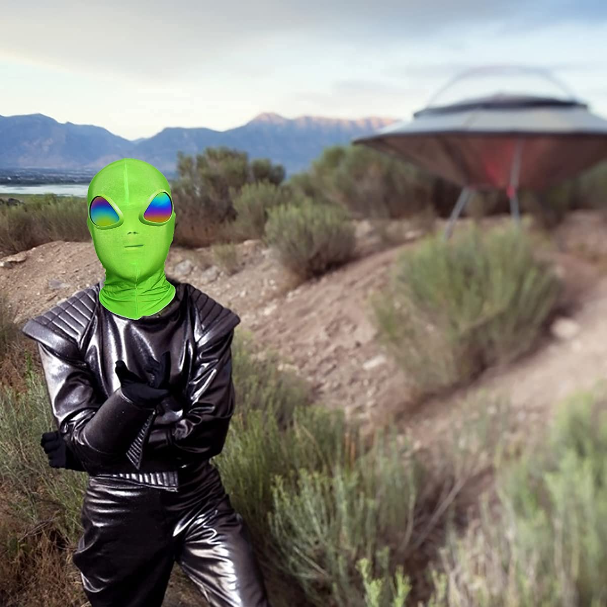 Snapklik.com : Realistic Alien Mask, Alien Face Mask Adult, Halloween ...