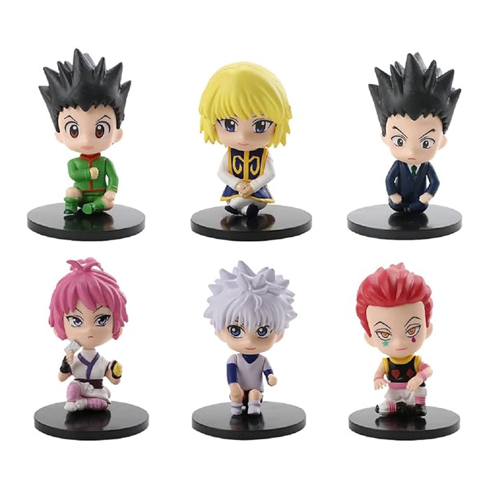 Buy AniChaser HXH Figures Gon Freecss Killua Zoldyck Kurapika Hyskoa ...
