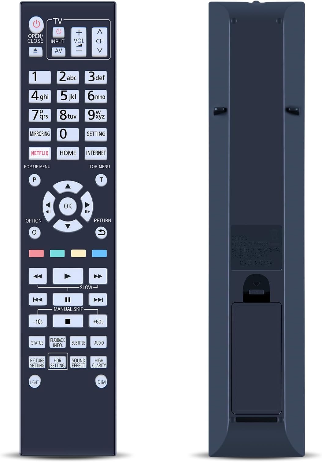 Amazon.com: VINABTY N2QAYB001147 Replaced Remote fit for Panasonic Blu ...