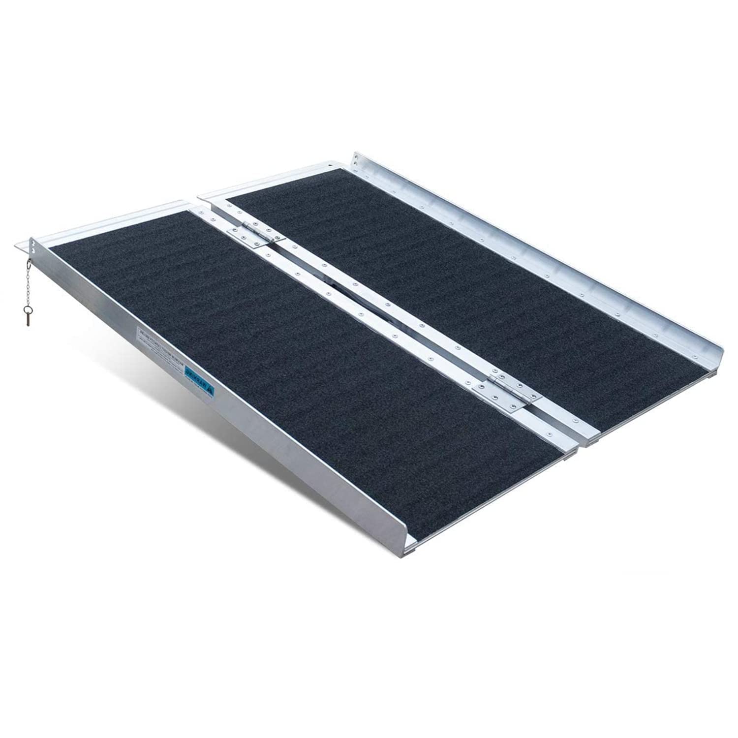 Buy Non Skid Portable Wheelchair Ramp Multi Fold 3FT, Aluminum Foldable ...