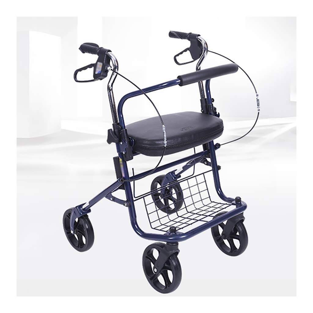 Buy Rollator Walker Foldable Heavy Duty Shopping Cart With Seat Medical ...