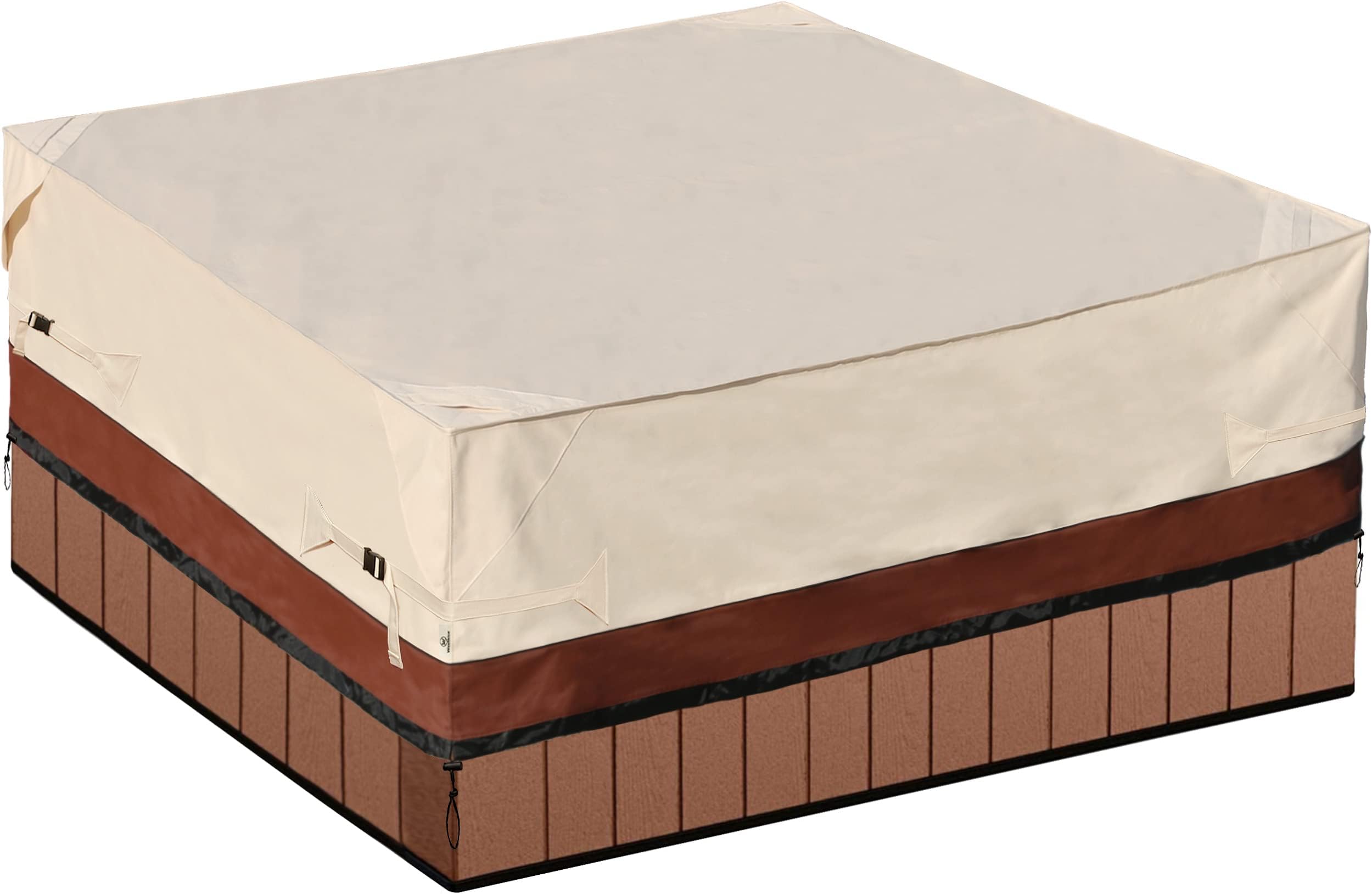 Amazon.com : Hot Tub Cover - Waterproof and Weatherproof 600D Polyester ...