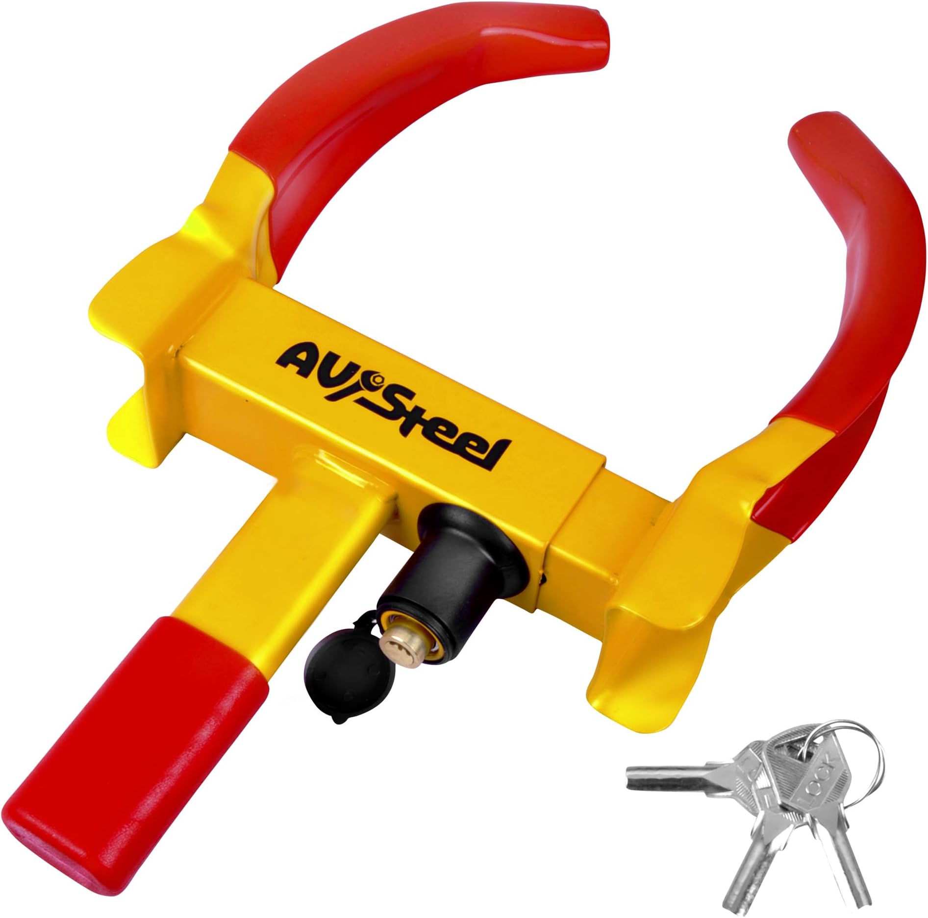 Amazon.com: OxGord Trailer Wheel Lock - Heavy Duty w/Adjustable Tire ...