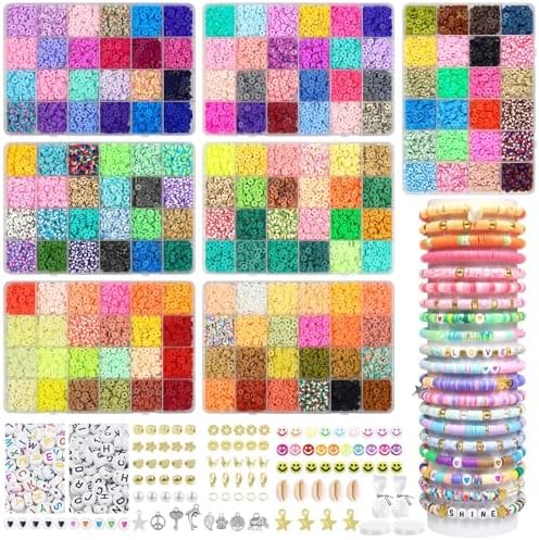 72 Colours, 11520 Pieces Beads Set for Threading, 6 mm Beads for ...