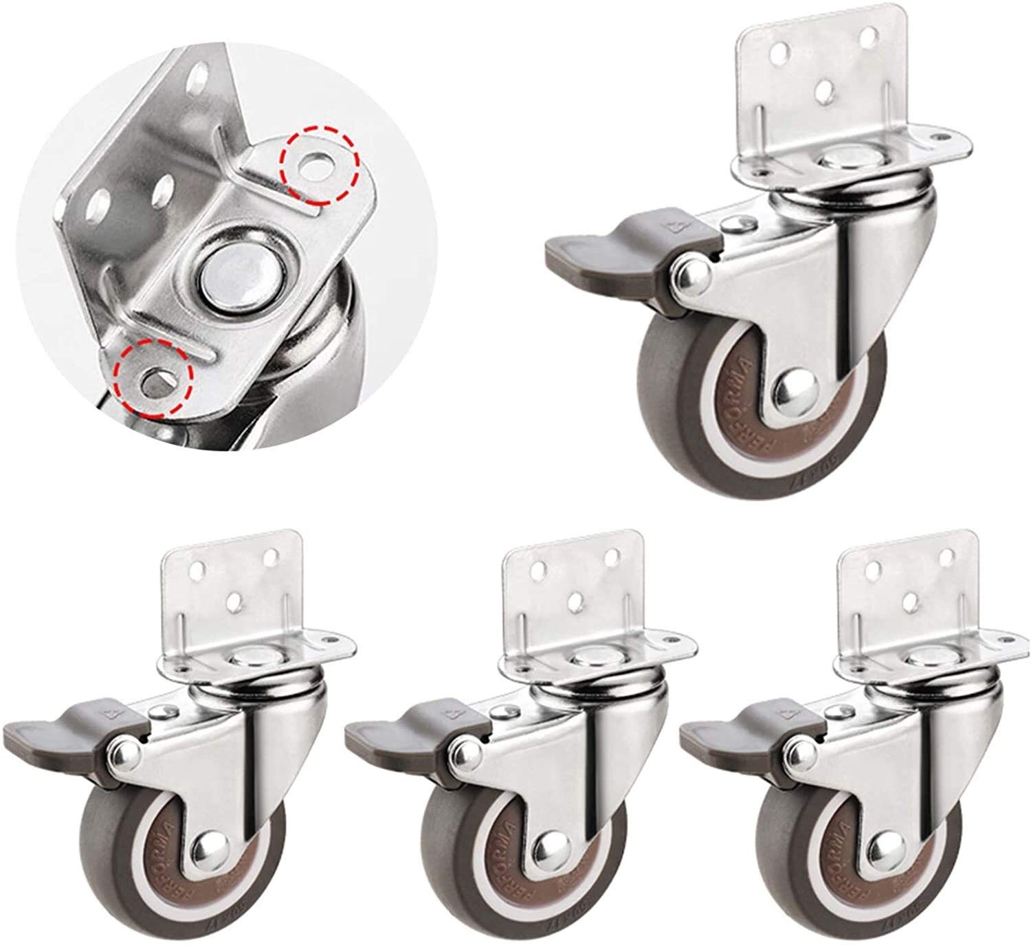 Swivel Castor Trolley Wheels Heavy Duty Castor Wheels Moving Caster ...