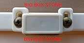Shutter Hardware 50631-R Box of 10-15lb Single Magnetic Catch White ...