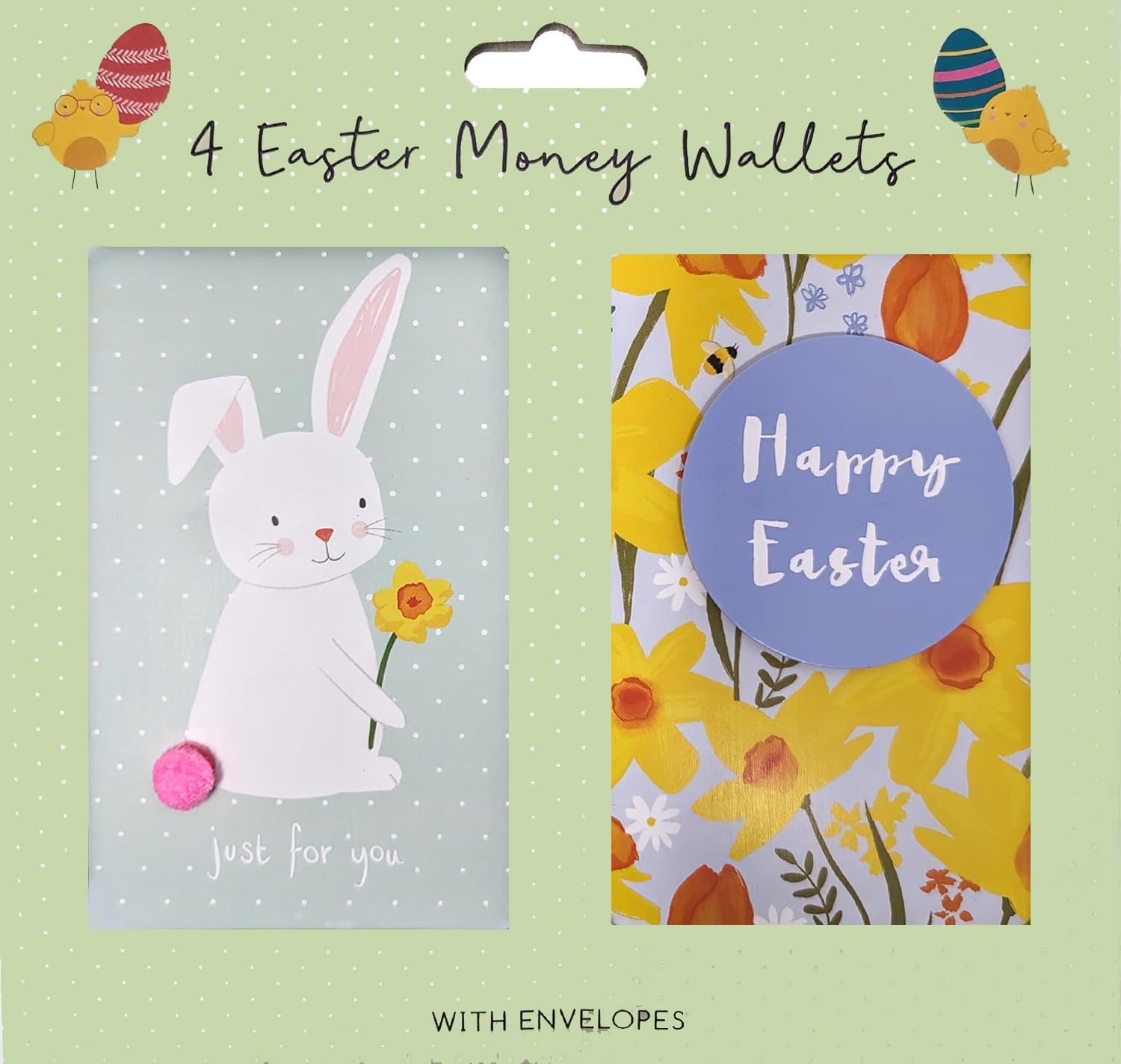 4Pk Easter Money Wallets with Envelopes, Holiday Money Wallet, Easter ...