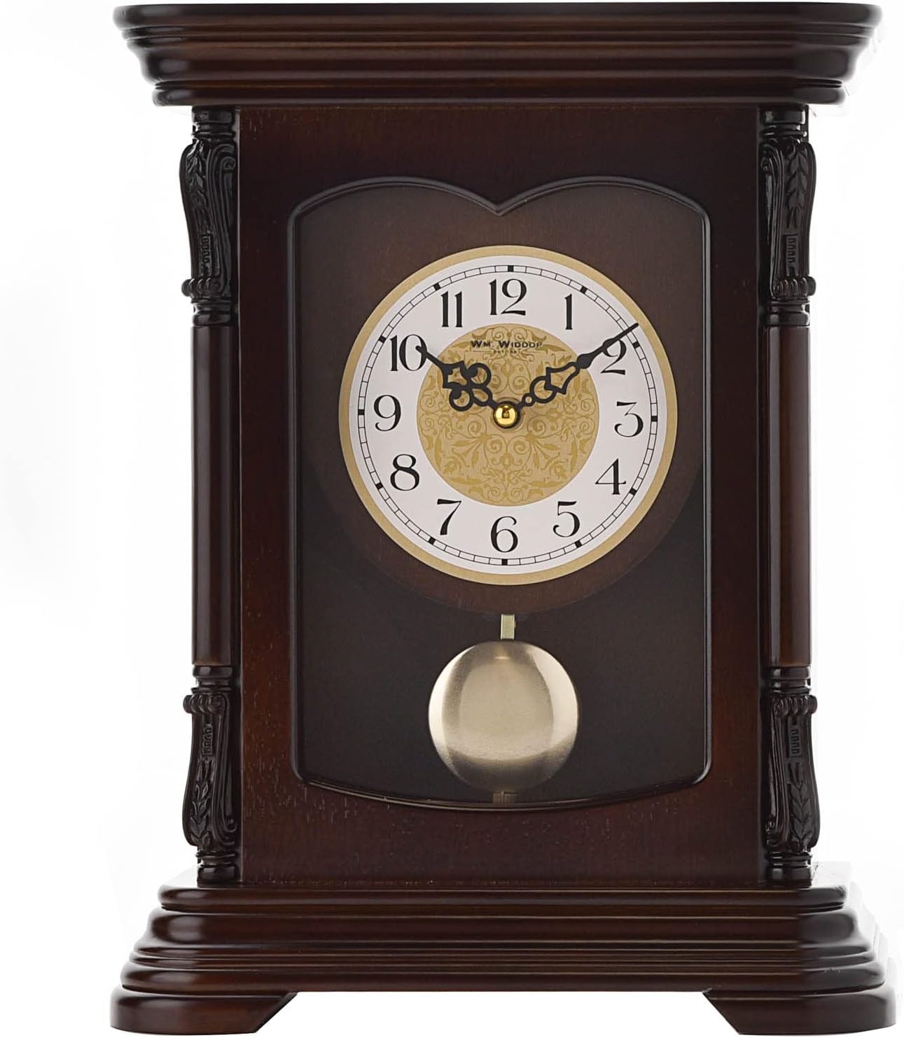 Oblong Large Oak Finish Pendulum Mantel Clock : Amazon.co.uk: Home ...