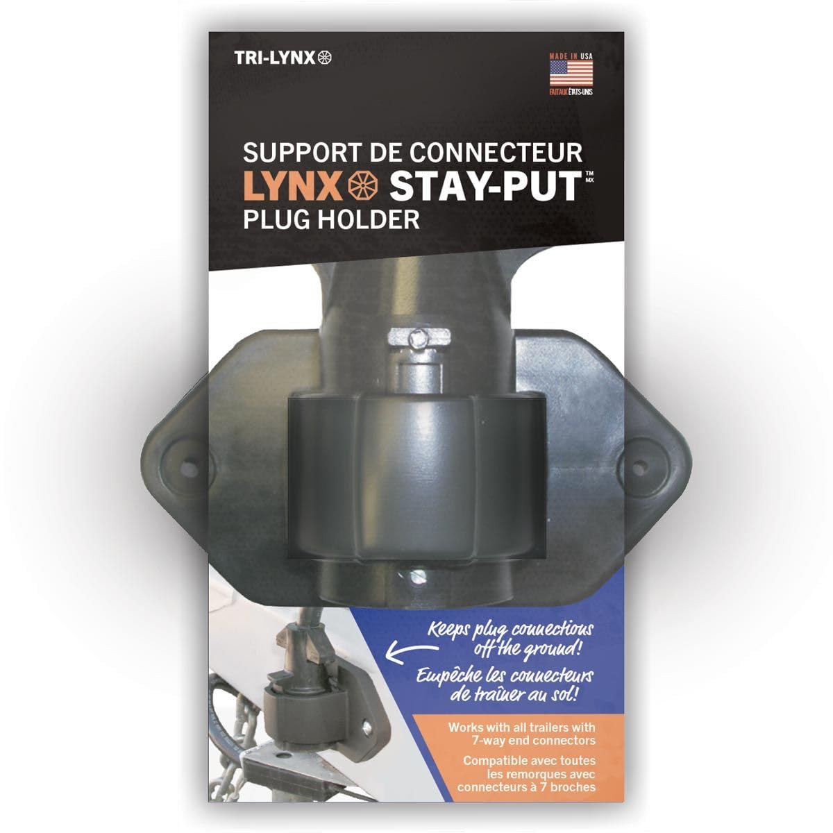 Amazon.com: TRI LINX Tri-Lynx 8200B Lynx Stay-Put Plug Holder, Black ...