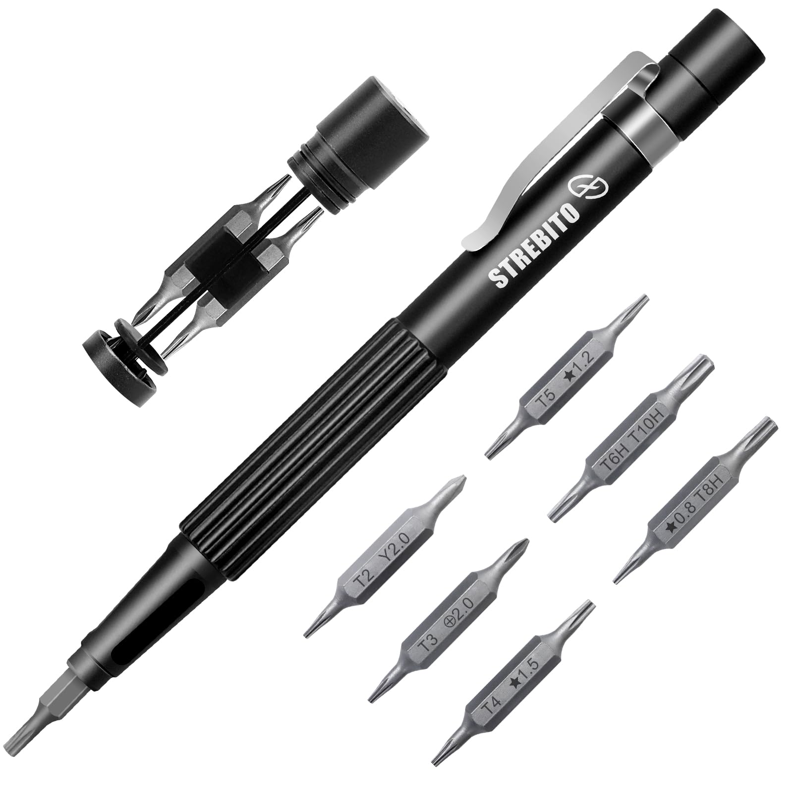 Strebito Precision Screwdriver 13 In 1 Multi Bit Small Screwdriver ...