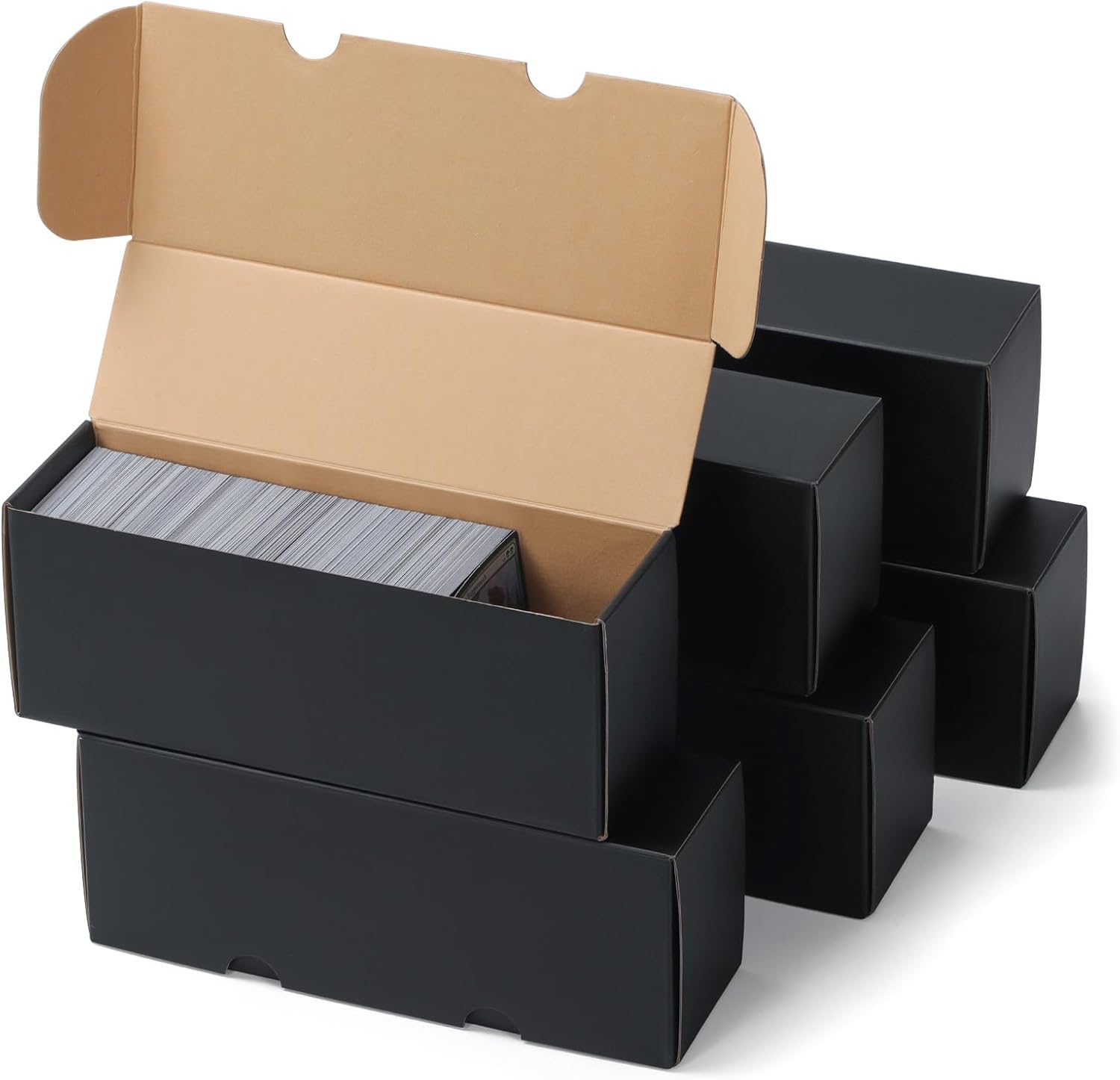Trading Card Storage Box 6 Pack Cardboard Card Boxes for Sports Cards ...