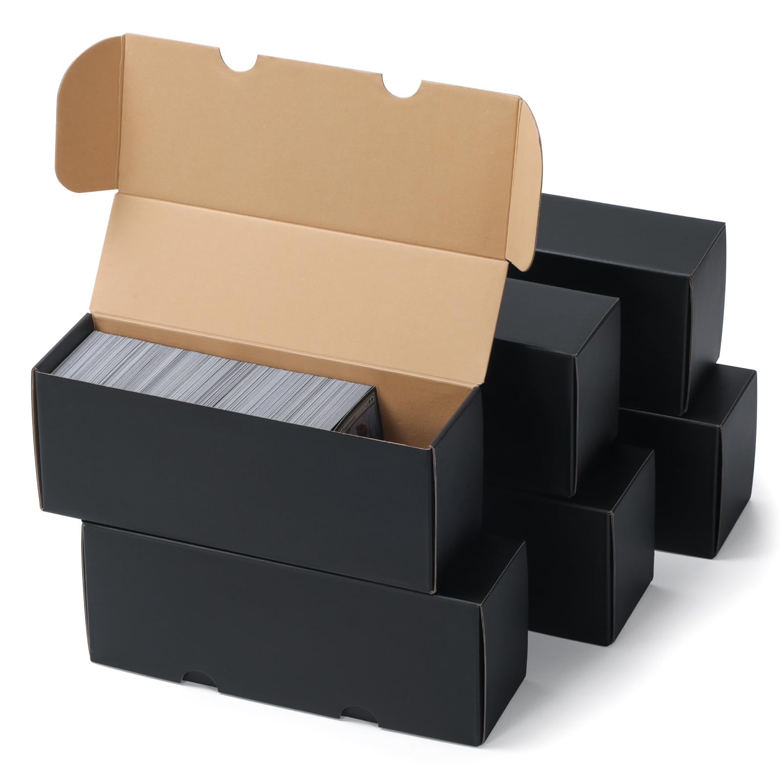 Trading Card Storage Box 6 Pack Cardboard Card Boxes for Sports Cards ...