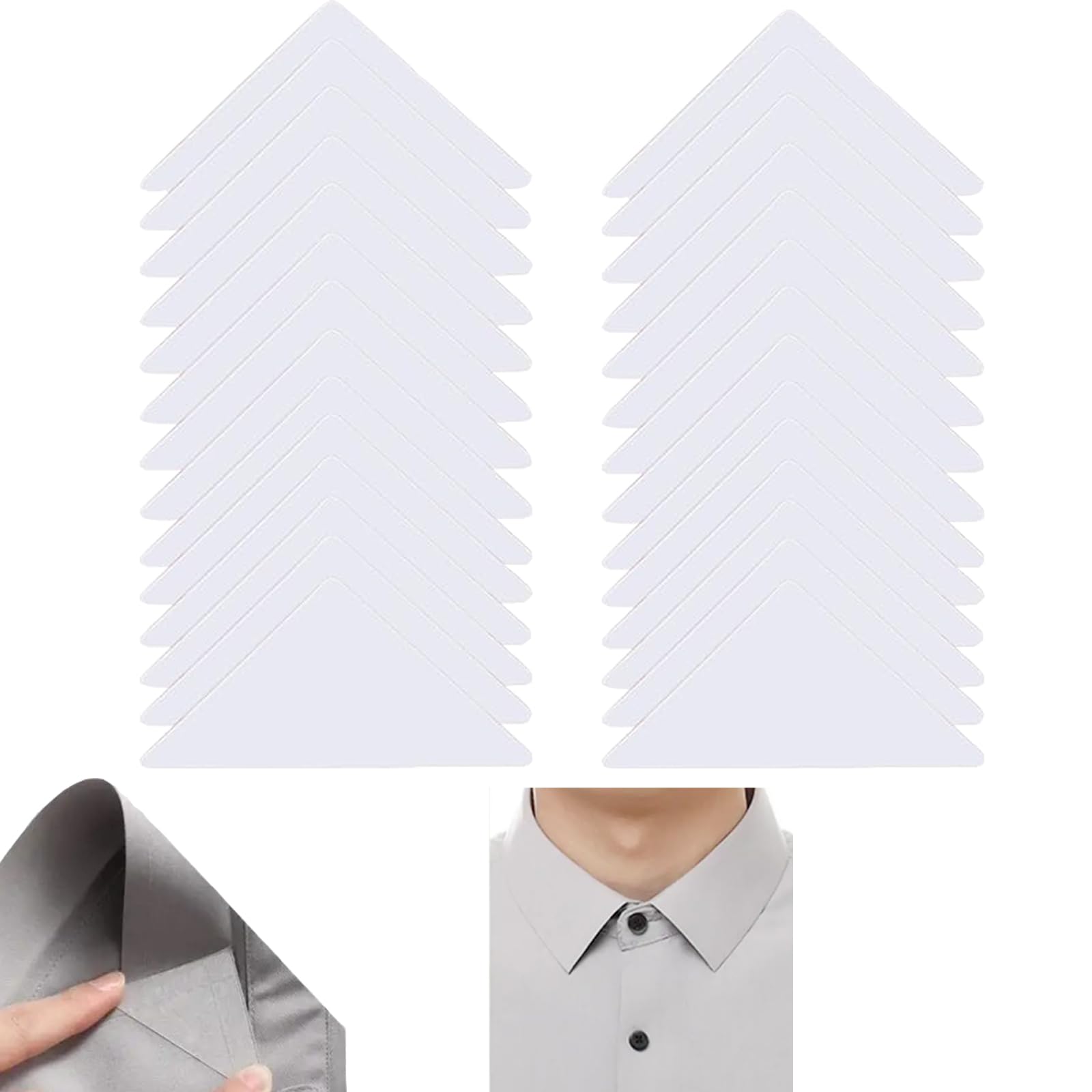 Amazon.com: 50/100/200 PCS Collar Stays for Men's Dress Polo Shirts,No ...