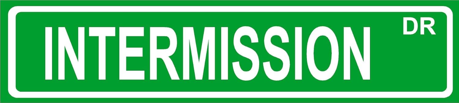 Amazon.com: ANY AND ALL GRAPHICS Intermission 4"x18" Plastic Novelty ...