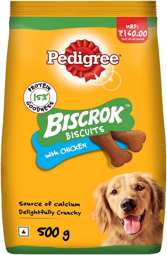 Buy Pedigree Biscrok Biscuits Dog Treats (Above 4 Months), Chicken ...