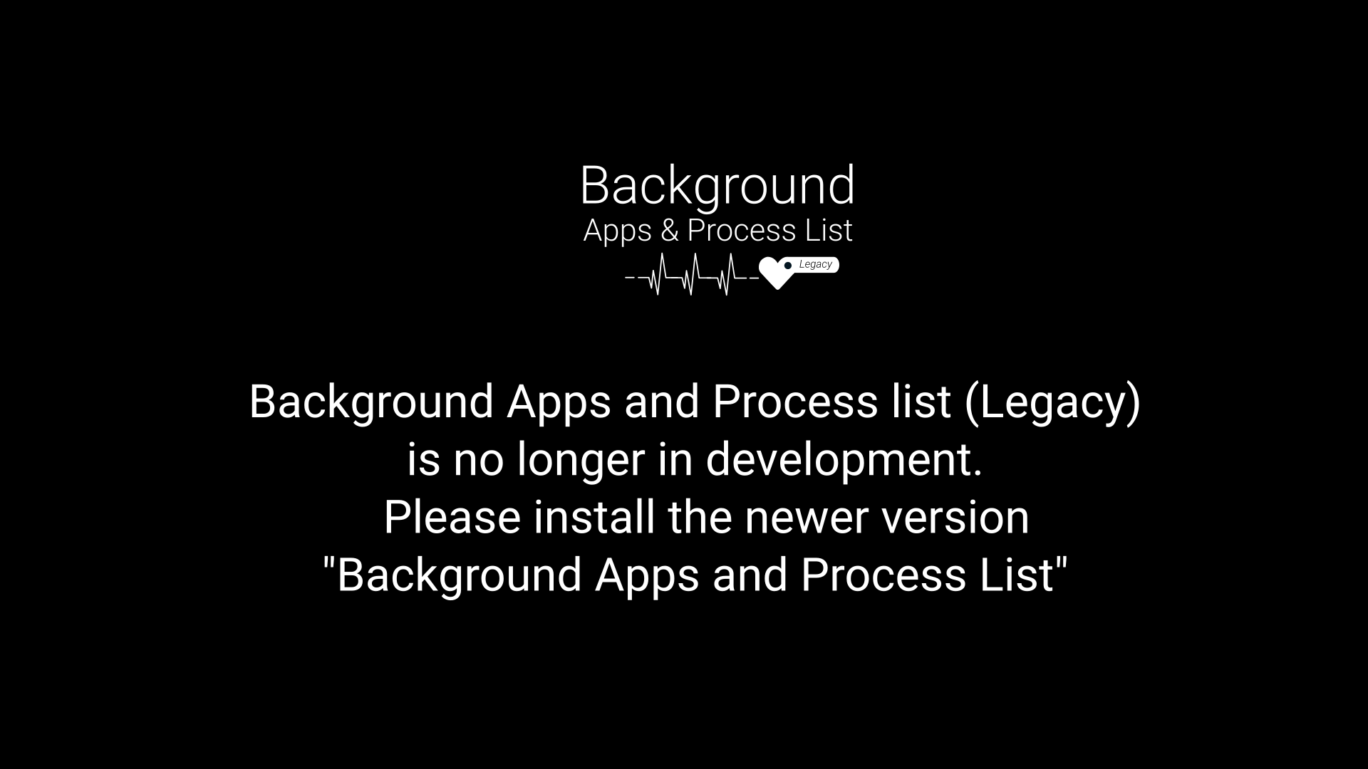 Background Apps and Process List (Legacy) - App on Amazon Appstore