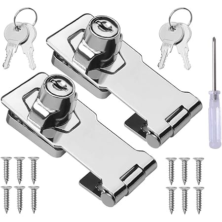 Prime-Line Products U 9951 Twist Knob Keyed Locking Hasp for Small ...